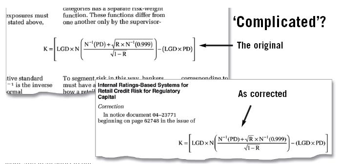 Sharp-Eyed Bankers Spot Error in Basel II Formula | American Banker