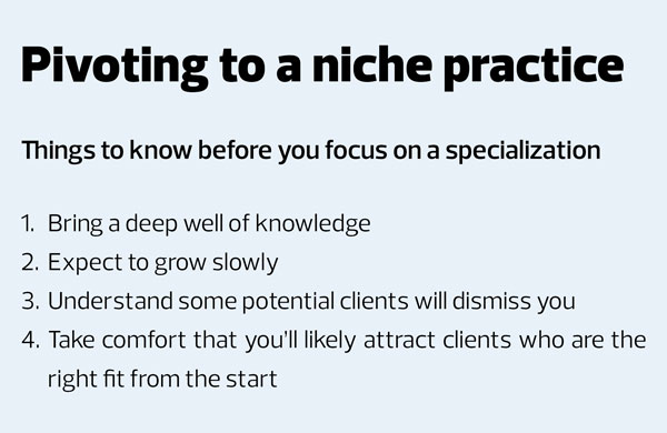 How to develop a niche financial planning practice | Financial Planning