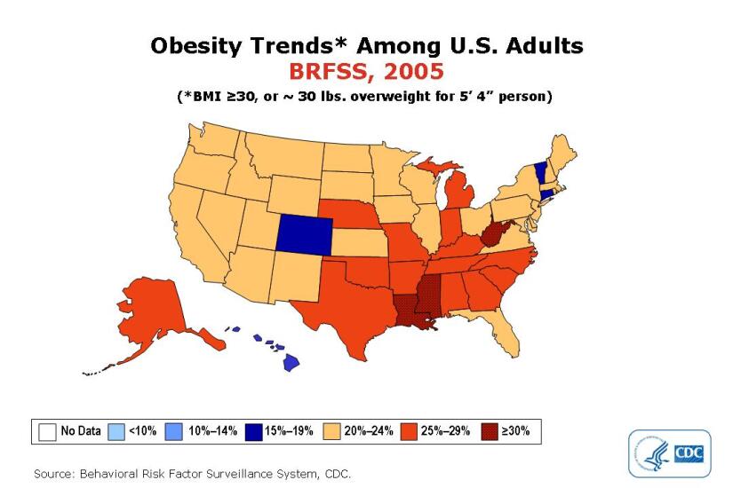 'Fat map' shows obesity s spread across U.S. | Employee Benefit News